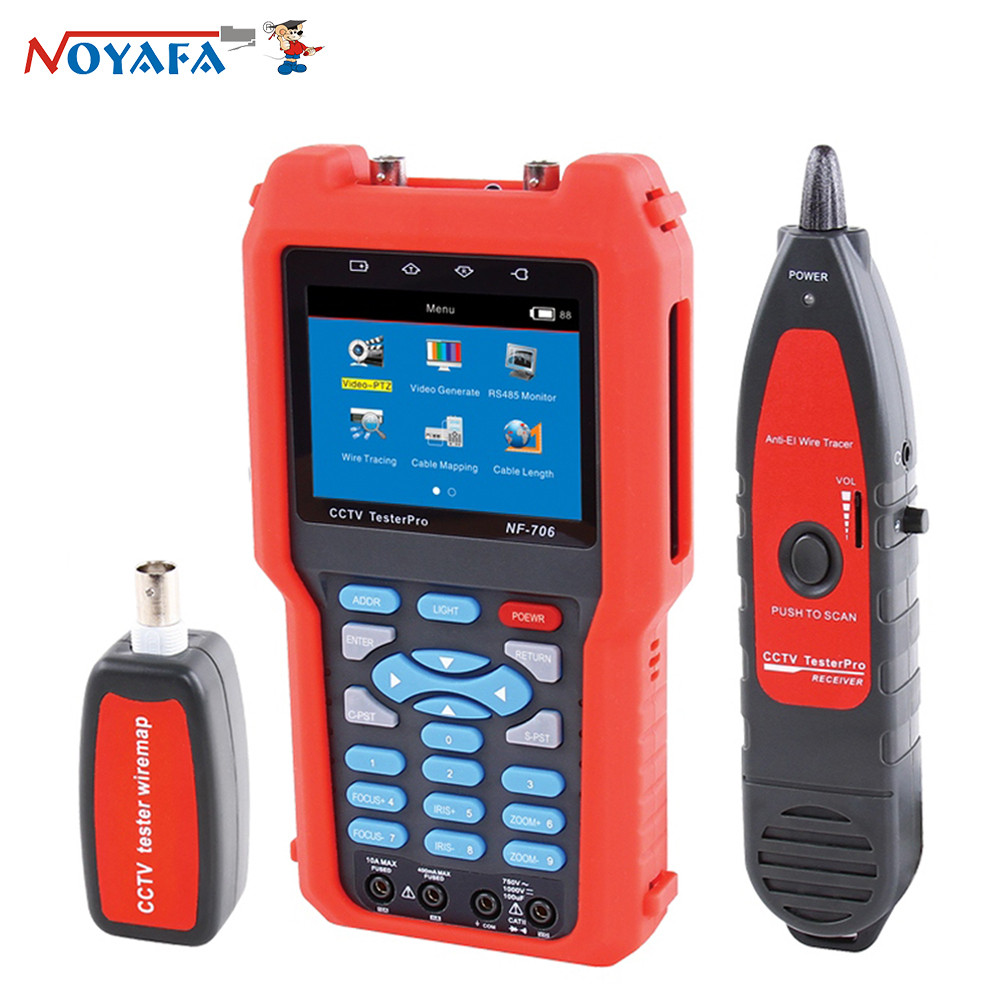 NOYAFA NF-706 CCTV Cable Tester with Analog and CVBS Signal, Cable ...