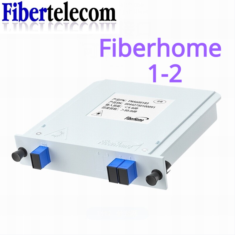 Fiberhome 1-2 SC UPC Optical Fiber PLC Splitter Cassette Box Plug-in ...