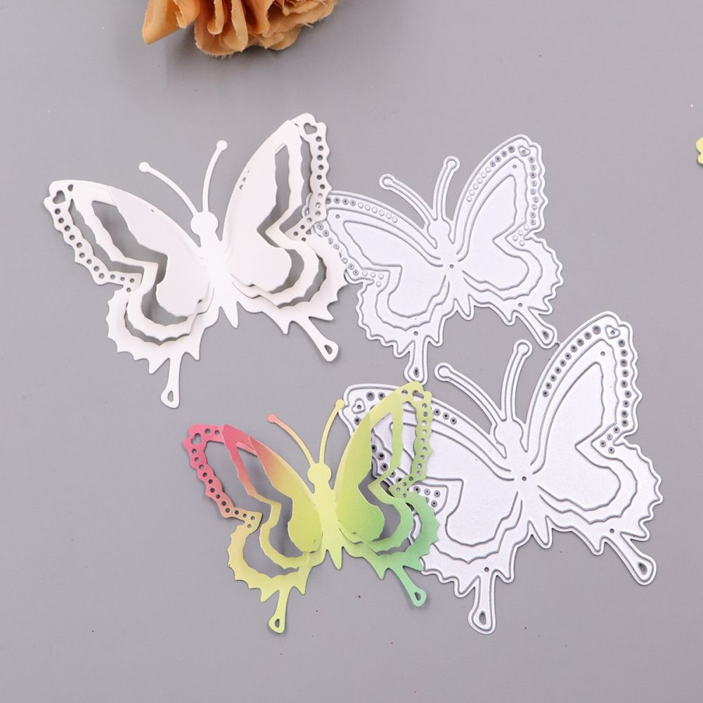 2PC Butterfly Metal Cutting Dies for Scrapbooking, DIY Handmade Die ...
