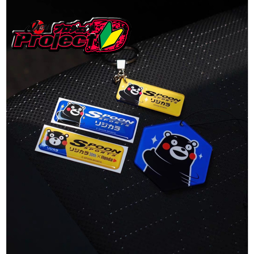 1 PCS 3D JDM SPOON SPORTS Car Modification Shift Knob Gear Sticker ...
