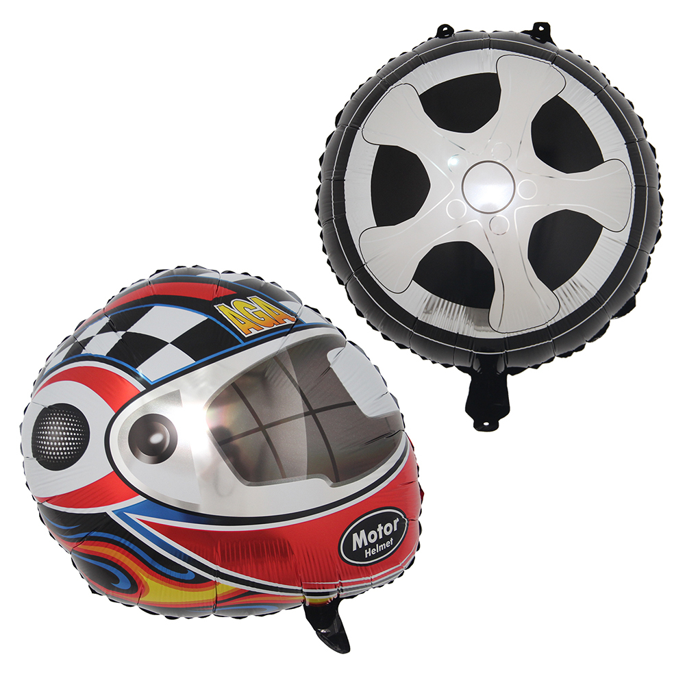 Racing Helmet Balloon Motor Helmet Mylar 20 inch Motorbike Balloons for ...