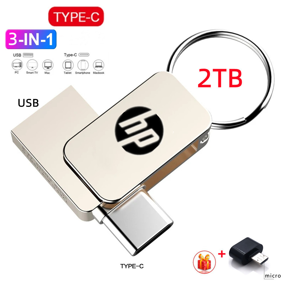 2TB Mini 16GB 32GB 64GB 128GB Type C Ultra Dual USB 2.0 256GB Flash ...