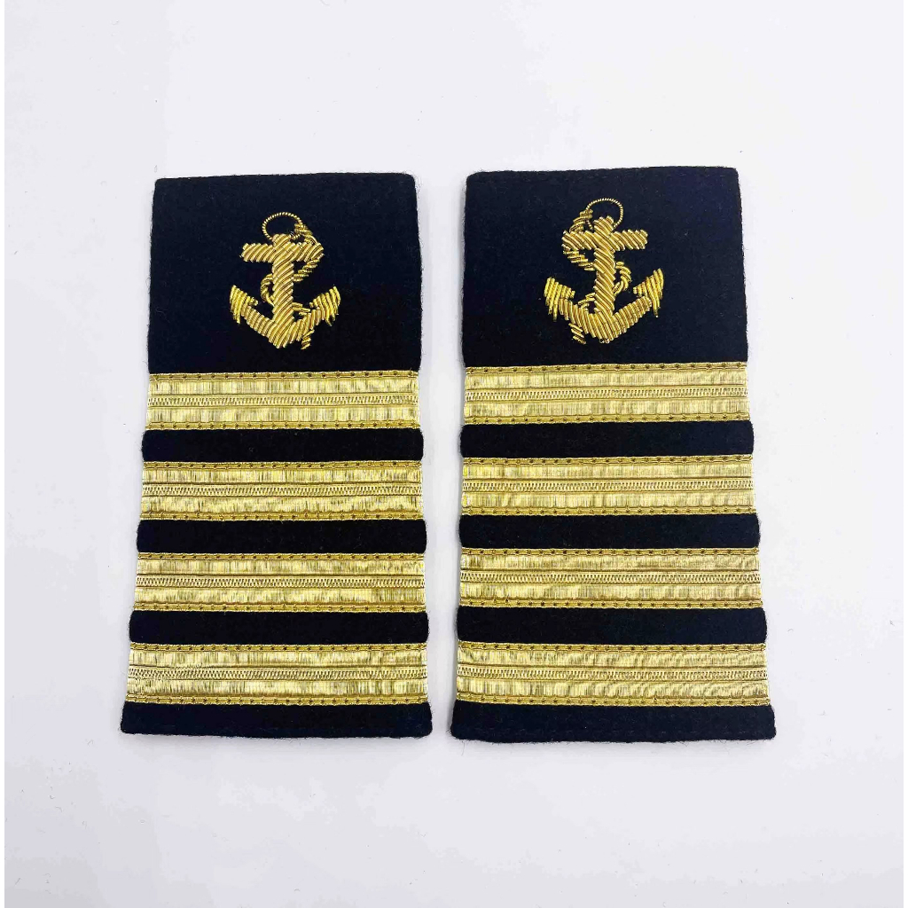 IMPA Merchant Marine Epaulette 1-4 bar gold epaulete Bullion Braid ...