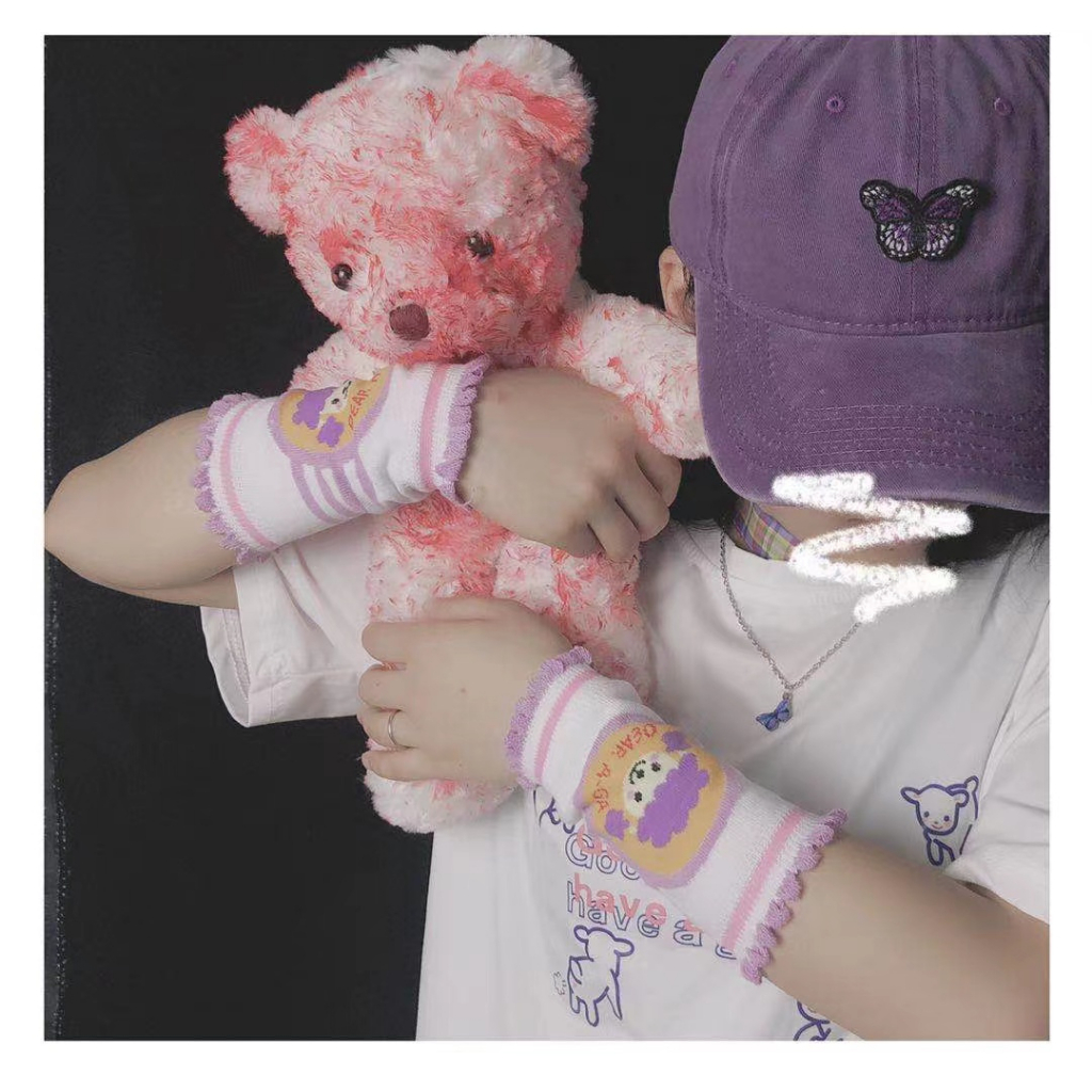 Girl Heart Fresh Wristband jk Cute Pink Sports Sweat-Absorbent Ultra ...