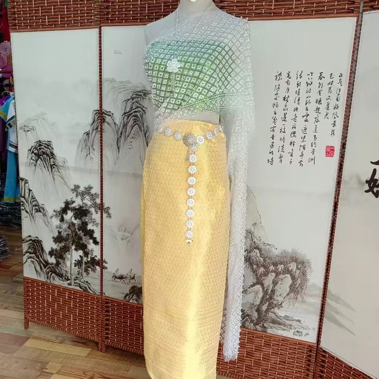 2023 Women Thai traditional dress National costume Xishuangbanna Xia ...