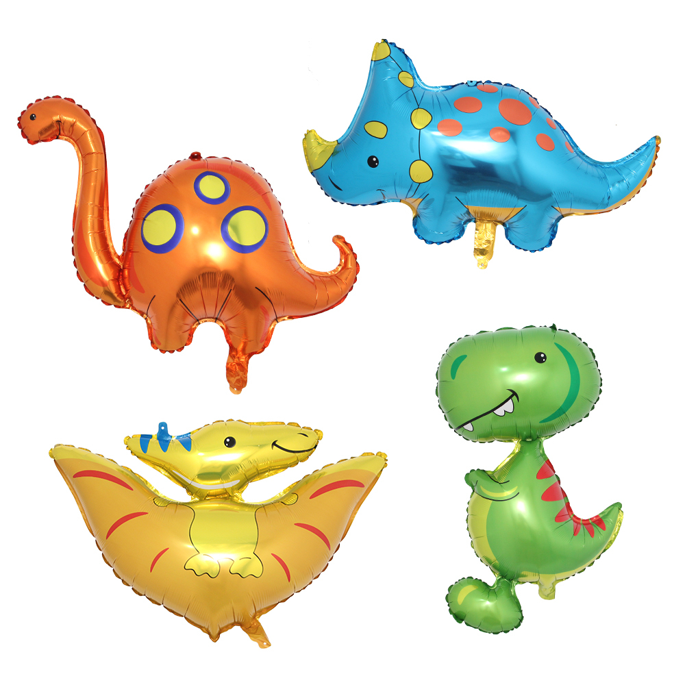 Cute Dinosaur foil balloon boys animal balloons Children dinosaur birthday party jurassic world ...