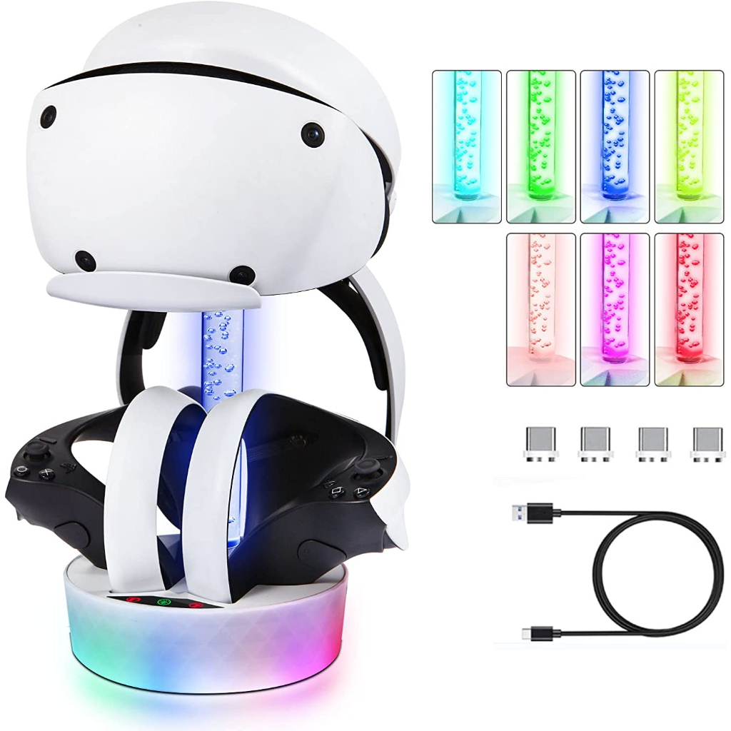 Charging Station For PSVR 2 with RGB Light Charging Dock with VR ...