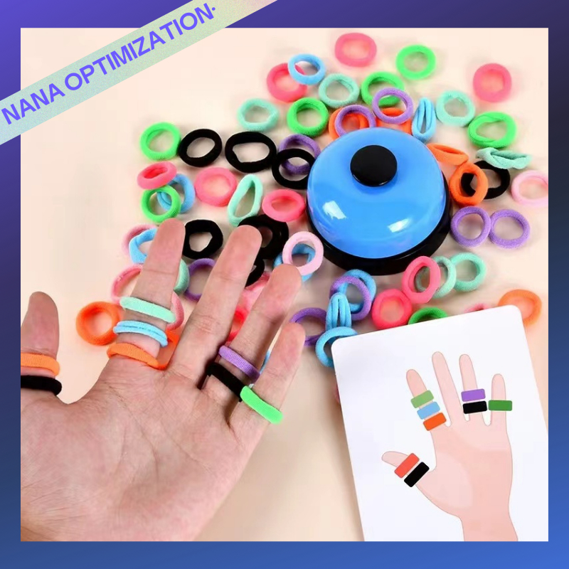 Infant educational toys Variety finger ring 2-4 years old visual color ...