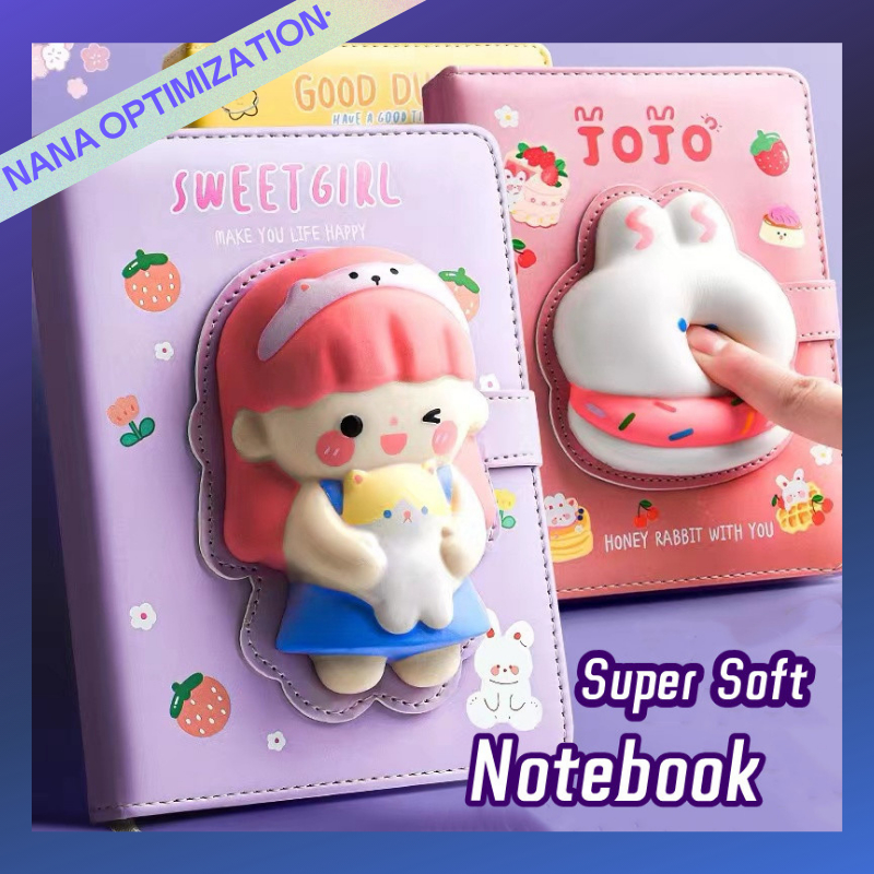 Children's notebook cute girl heart creative cartoon magnetic buckle ...