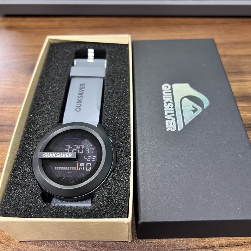 Quiksilver Men Watch Waterproof Digital Male Wrist Watch with Rubber ...