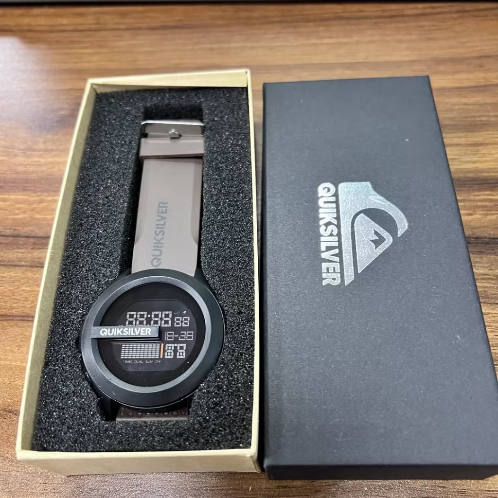Quiksilver Men Watch Waterproof Digital Male Wrist Watch with Rubber ...