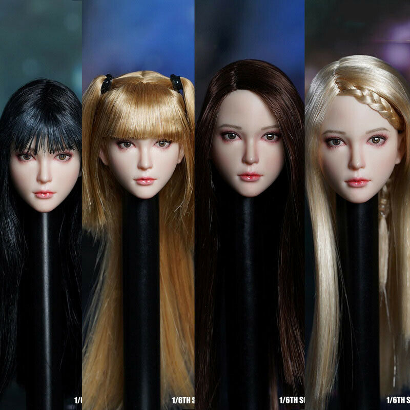1/6 SDH028 SUPER DUCK Pale Head Sculpt For 12" Phicen TBL JO Female ...