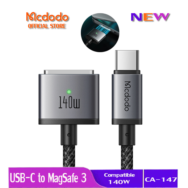 Mcdodo Magnetic Fast Charging Cable 140W USB-C to MagSafe 3 For MacBook ...