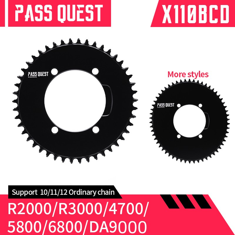 Chainring 110BCD Round Oval Narrow Wide for Shimano 105 5800 DURAACE ...
