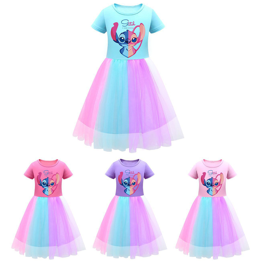 Lilo and Stitch Love Dresses Girl Costume Costume Party Birthday Outfit ...