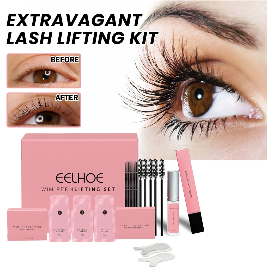 EELHOE Extravagant Lash Lifting Kit Natural Eyelashes Extension Set ...