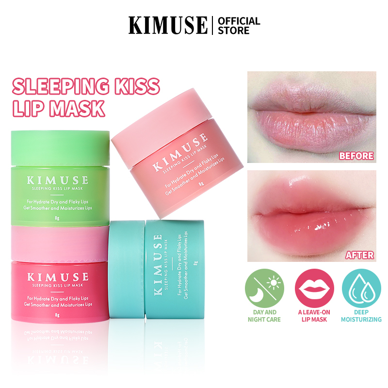 KIMUSE SLeeping Kiss Lip Mask Moisturizing Lip Balm Soft And Visibly ...