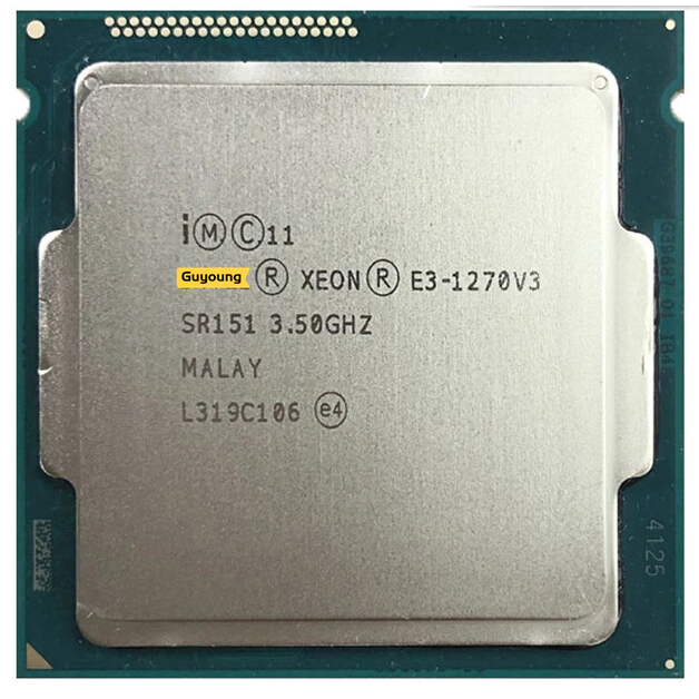 YZX Xeon E3-1270 v3 E3 1270 v3 E3 1270v3 3.5 GHz Quad Core Eight-Thread ...