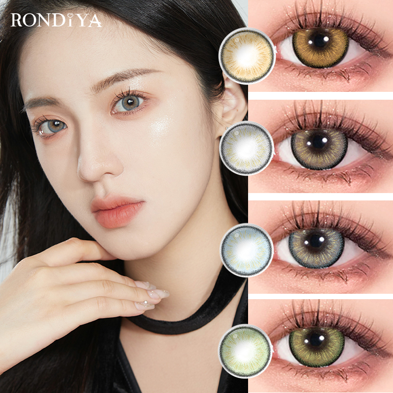 1 Pair Reusable Water content 40% Hydrating Color Contact Lenses ...
