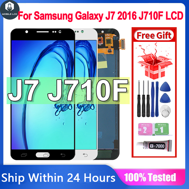 LCD Compatible For Samsung Galaxy J7 2016 J710 J710H J710FN J710F J710M /DS LCD Screen Display ...