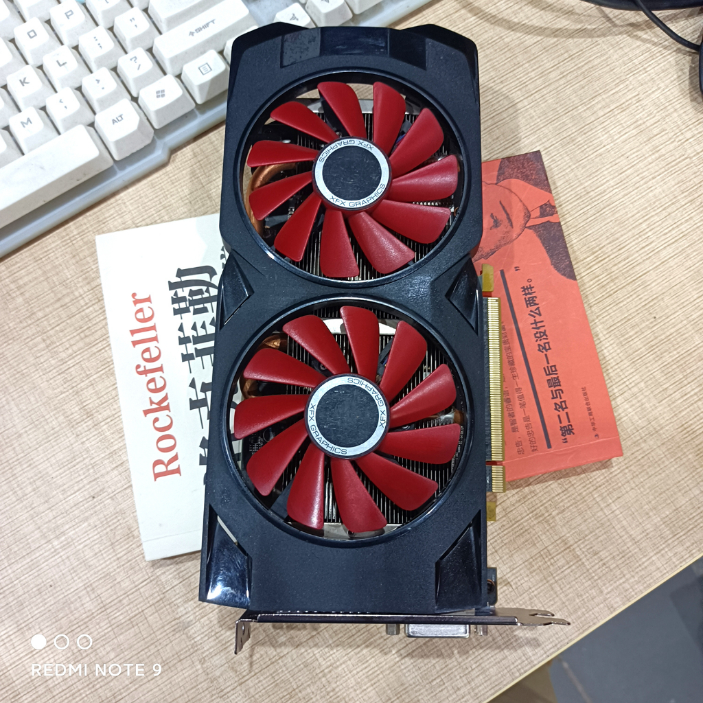 X XFX Message View RX 580 4G 8G DDR5 Graphics Card (Used) 100% Original ...