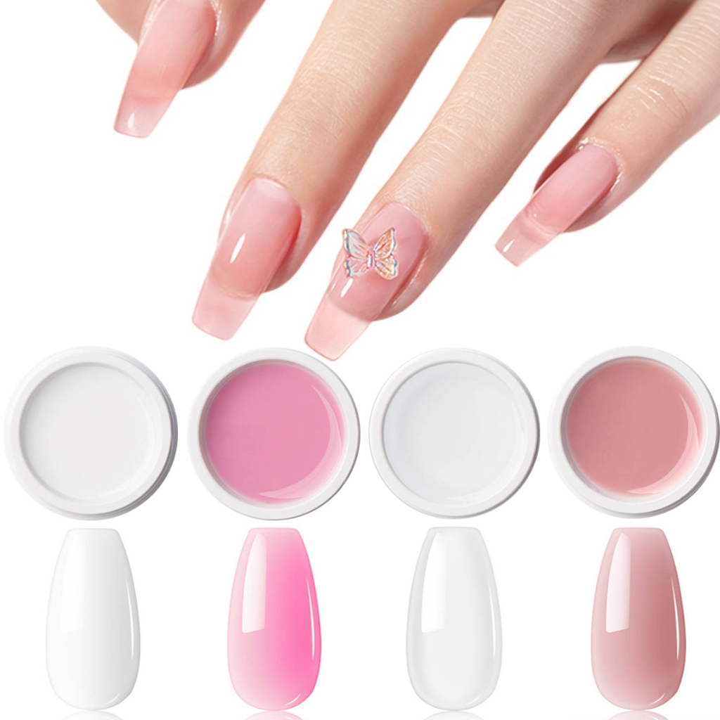 15ml Non-stick Hand Extension Nail Art Gel Solid Carving Flower Take ...