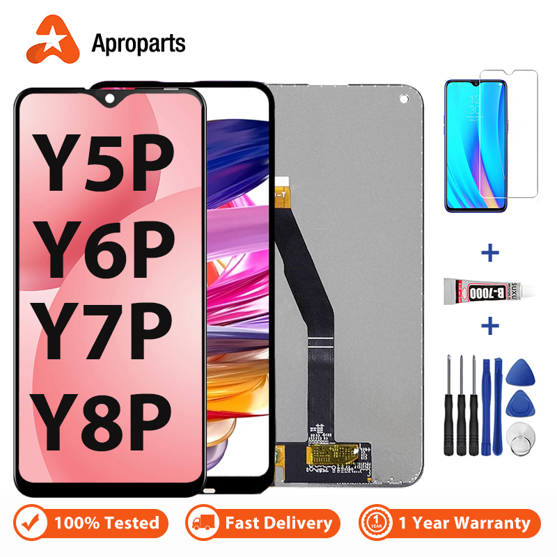 Top Quality LCD For Huawei Y5P Y6P Y7P Y8P 2020 AQM-LX1 Display Touch ...