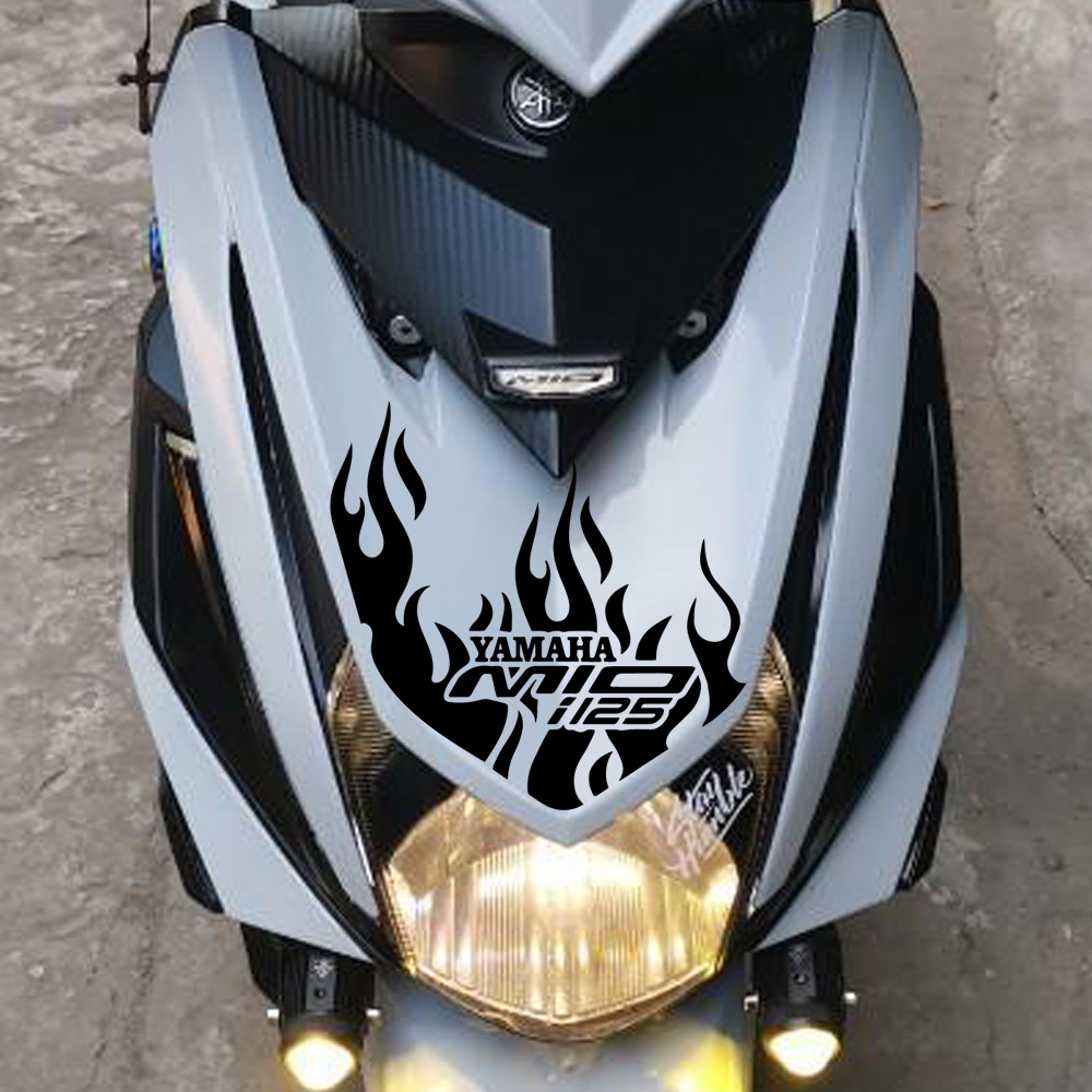 Yamaha MIO i125 Front Panel Cutout Sticker actual size (waterproof ...