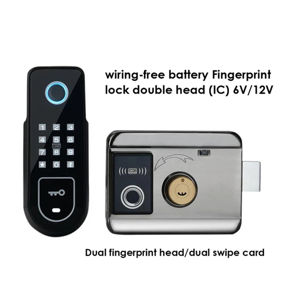 Digital Keypad Door Lock Fingerprint Lock Remote Control Lock Keyless ...