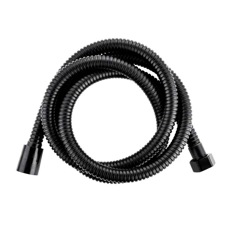 Black Shower Head Water Inlet Pipe Bathroom Heater Bath Fittings 1.5m ...