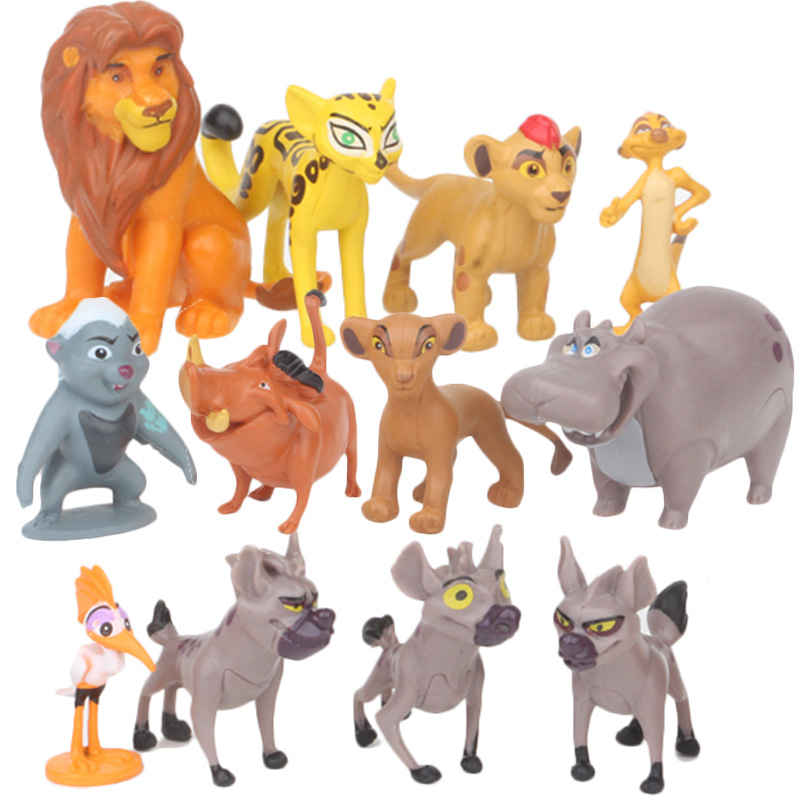 12 pieces Lion Guard King Kion Simba Anime Miniature Figures Bunga ...