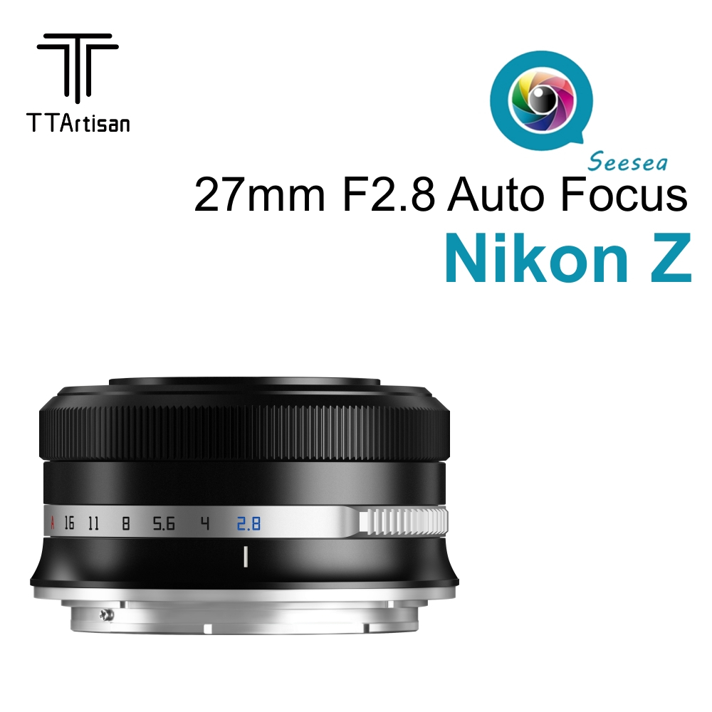 TTArtisan 27mm f2.8 Auto Focus APS-C Lens For Nikon Z Mount Mirrorless ...
