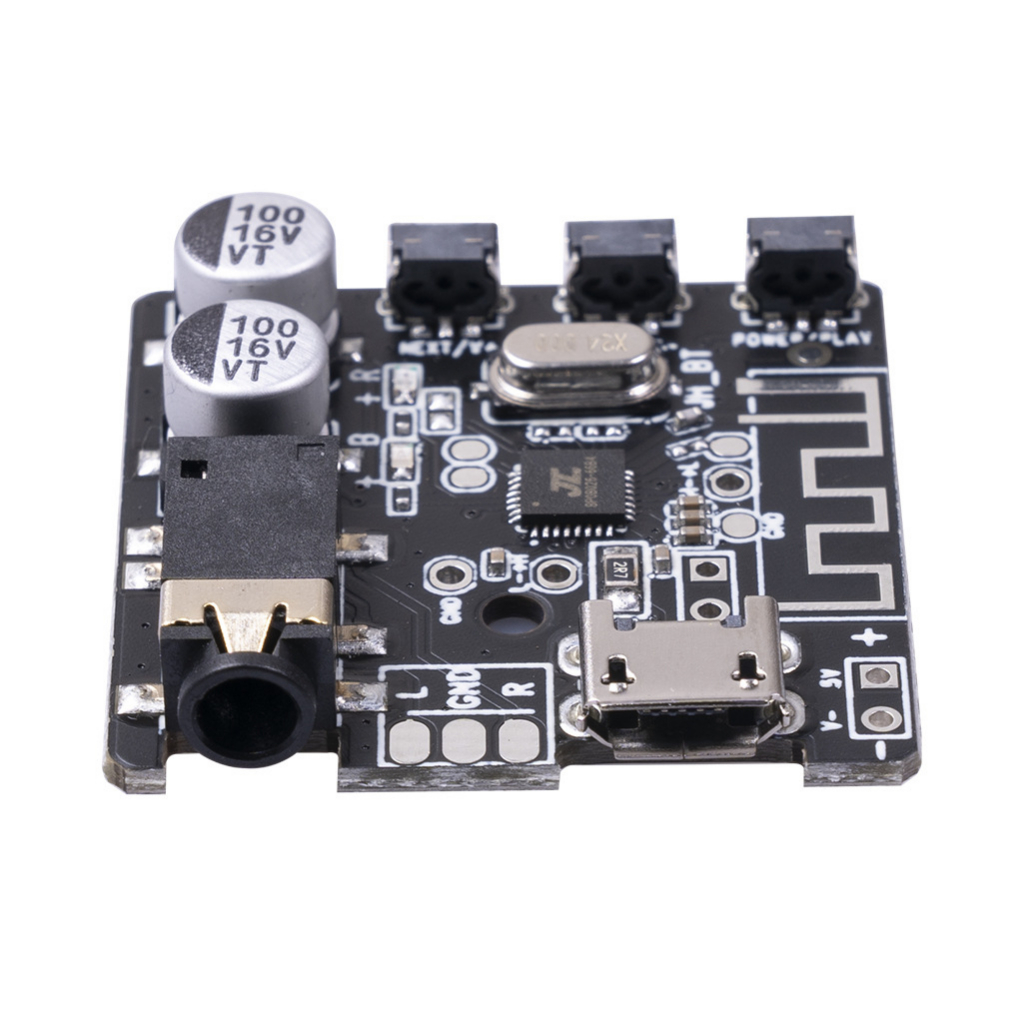 DIY 3.5MM stereo output Bluetooth audio receiver PCB board | Shopee ...