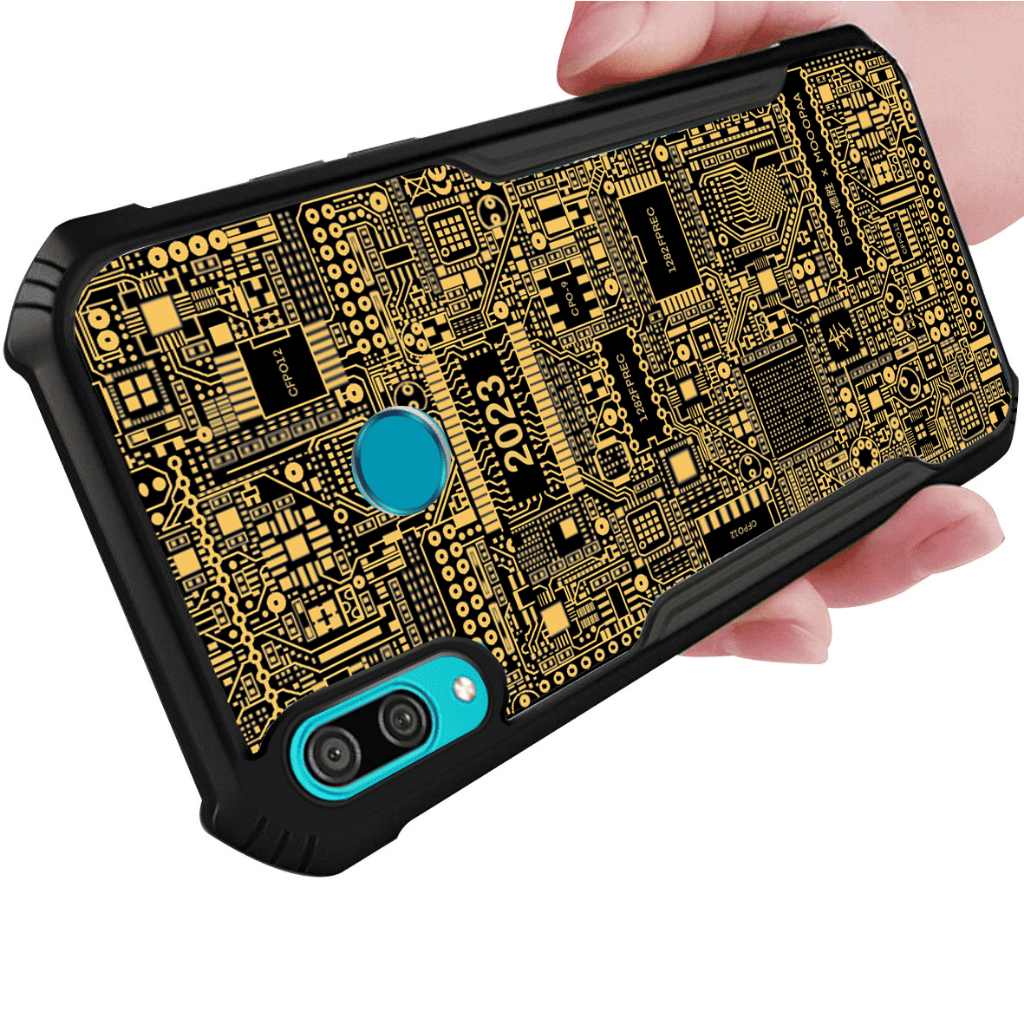 Circuit Board Pattern Phone Casing For Huawei Y7 Y9 Y6 Y5 Pro Prime ...