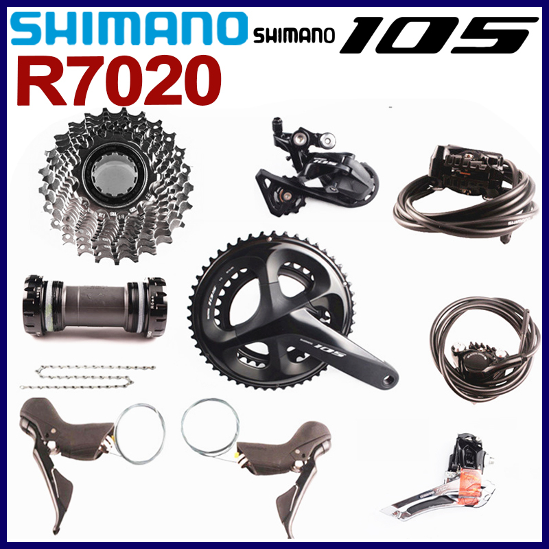 SHIMANO 105 R7020 2x11 Speed Hydraulic Groupset R7020 R7070 Road Bike ...