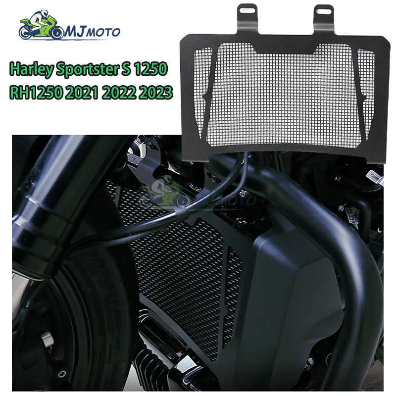 【MJMOTO】Black Radiator Guard for Harley Sportster S 1250 RH1250 2021 ...