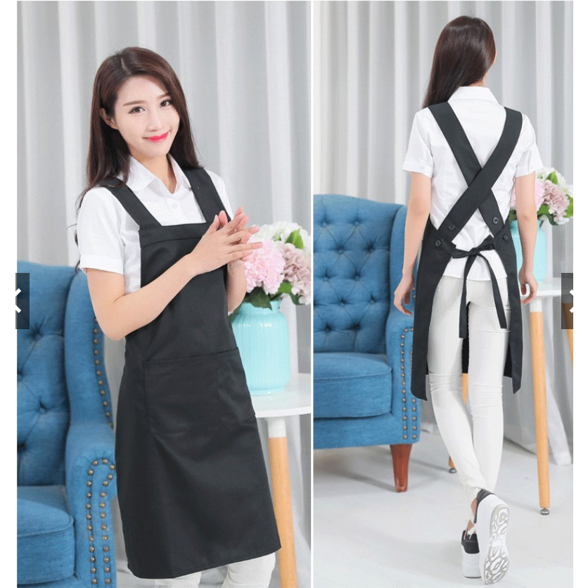 Ready Stock Waiter waterproof apron H strap type apron hotel kitchen ...