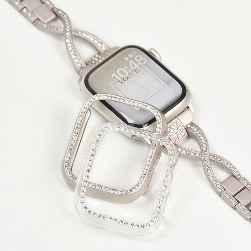 iwatch band metal diamond protective case iwatch 41mm 45mm 38mm 42mm ...