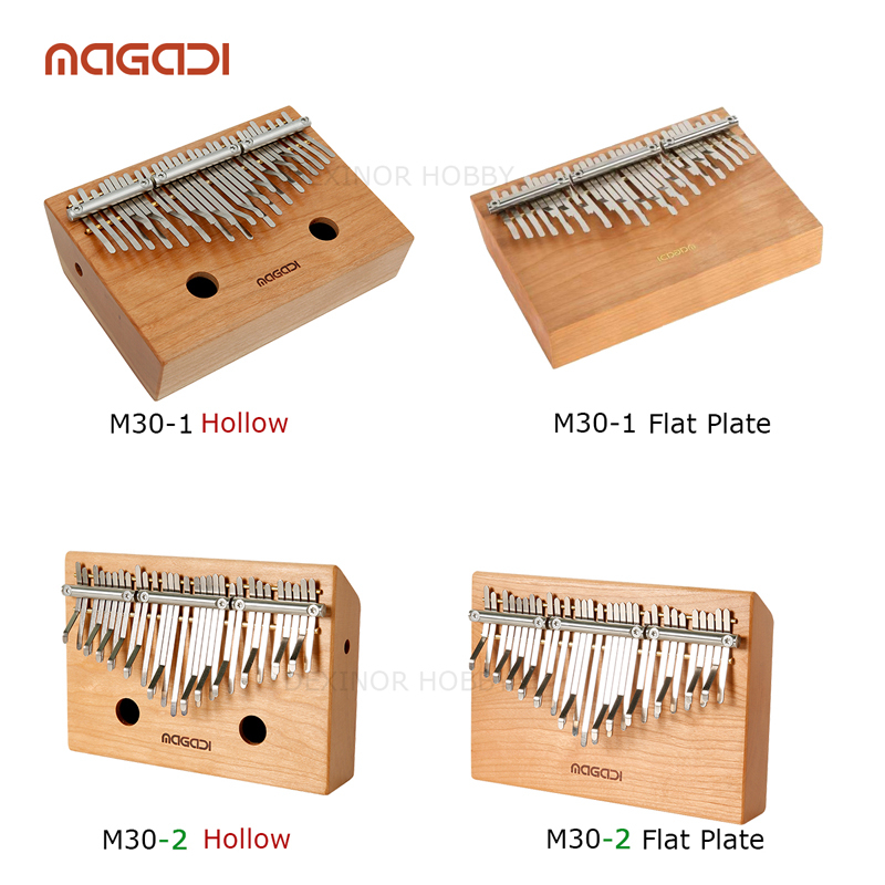 MAGADI Kalimba 30 32 keys Professional Musical Instrument M30 Flatplate ...