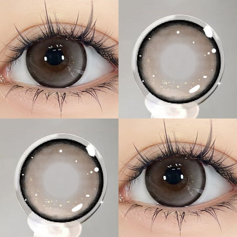 Mill Creek Graded Eye Contact Lenses 2pcs/1pair 0~-8.00 Brown Contact ...