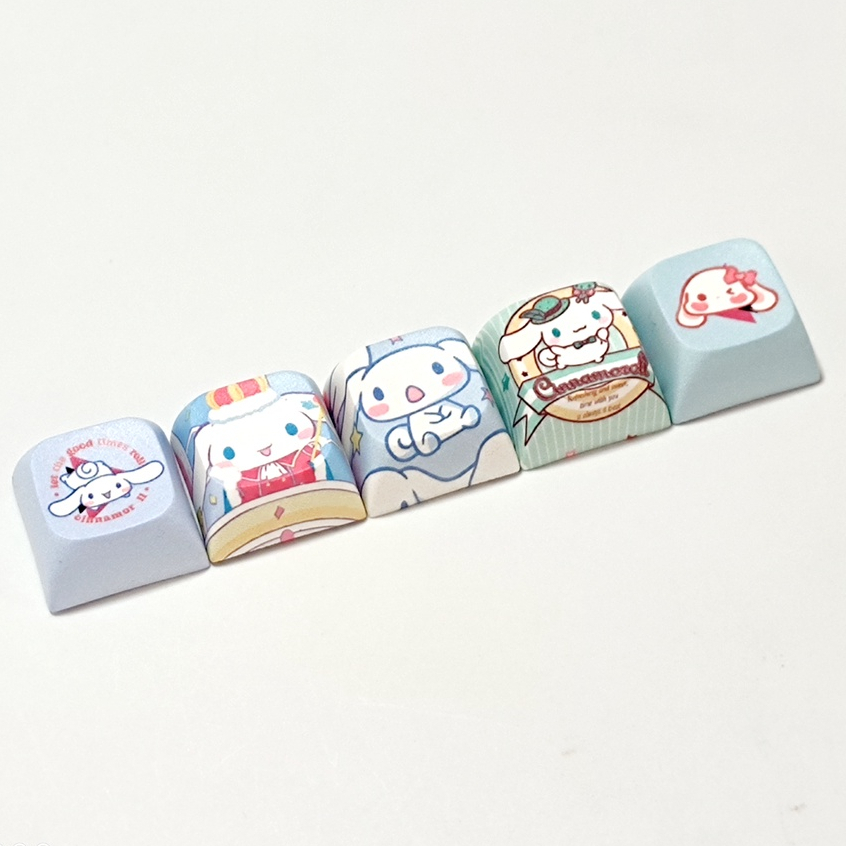 Cartoon PBT Keycap XDA Sublimation Unique Cinnamon Dog Cute Mechanical ...