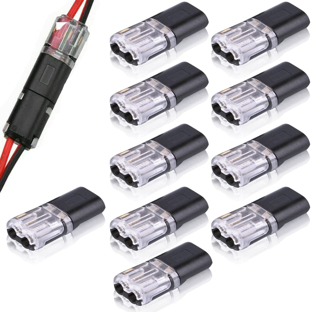 10 PCS Wire Connector,Double-wire Push-in Connector Quick Dual Wire ...