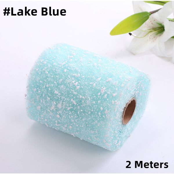 (15cm*2 meters)Snow Dot Mesh~Handmade Ribbon Rose Packaging Paper ...