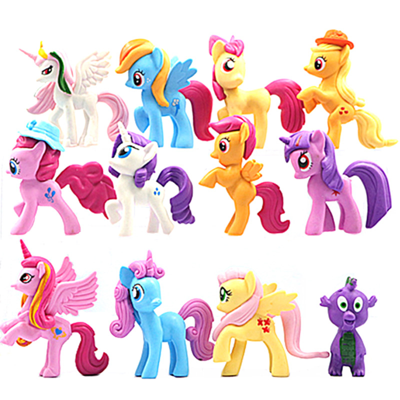 12pcs My Little Pony Princess Celestia Twilight Sparkle Rainbow Dash ...
