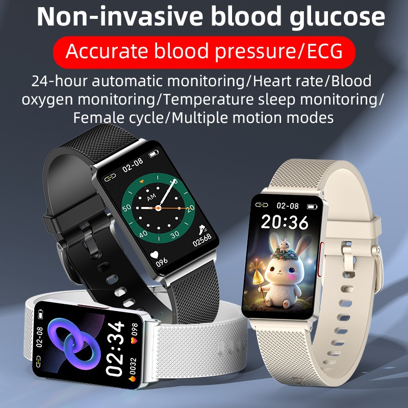Non-Invasive Blood Glucose Smart Band ECG Monitoring Heart Rate Blood ...
