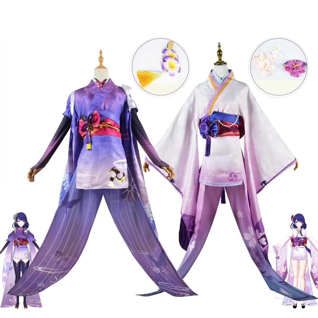 【Ready Stock】Game Genshin Impact Baal Cosplay Costume Raiden Ei /Raiden ...