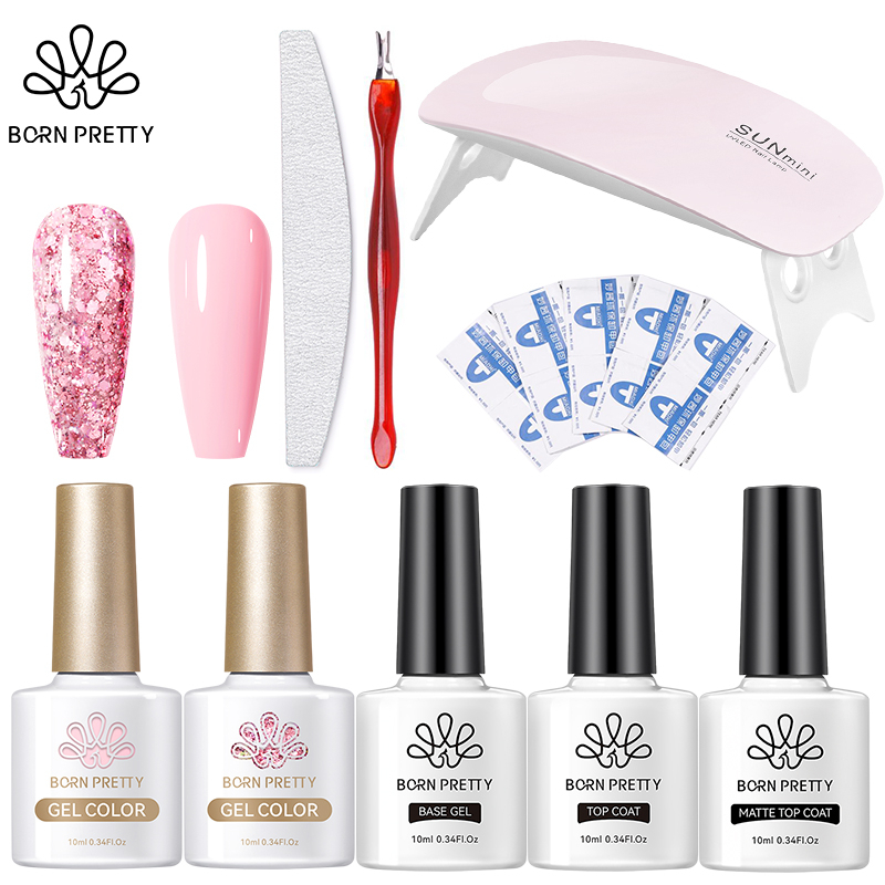 Born Pretty Gel Nail Polish Set Nail Starter Kit 10ml | Shopee Philippines