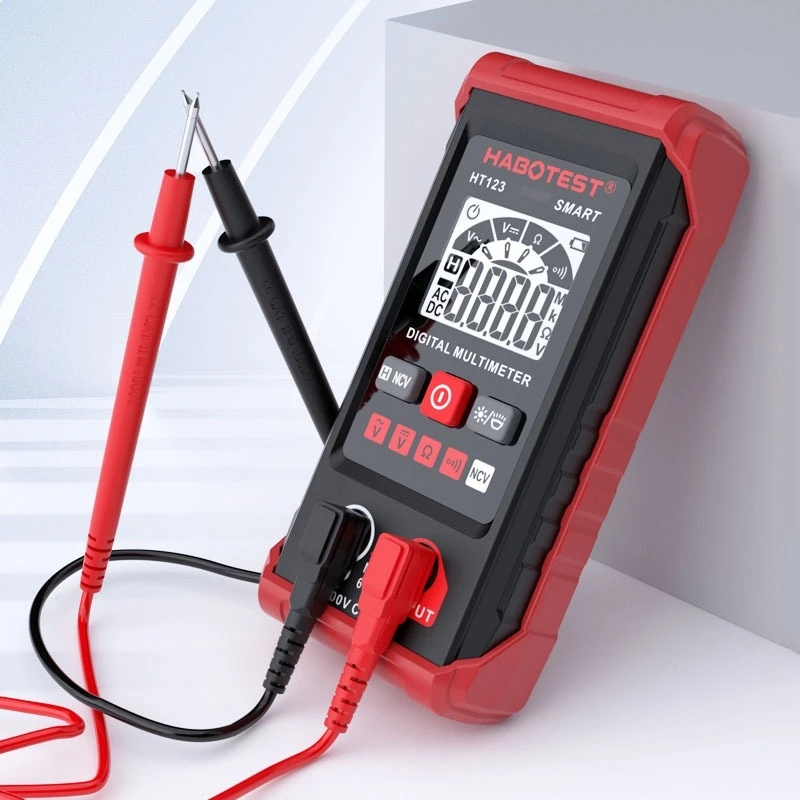 HABOTEST HT123 Smart Digital Multimeter AC/DC Voltage Resistance ...