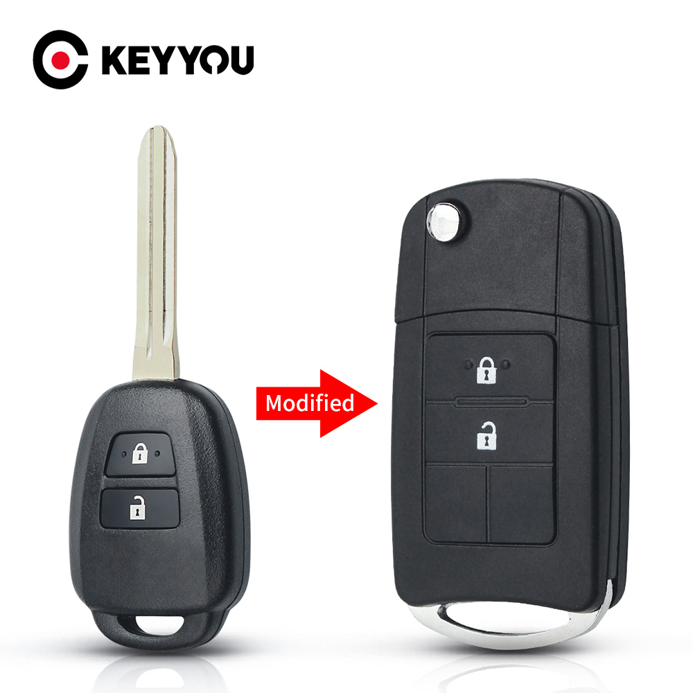 Flip key cover For Toyota Vios 3rd Gen 3 Gen 4 2013 2014 2015 2016 2017 ...