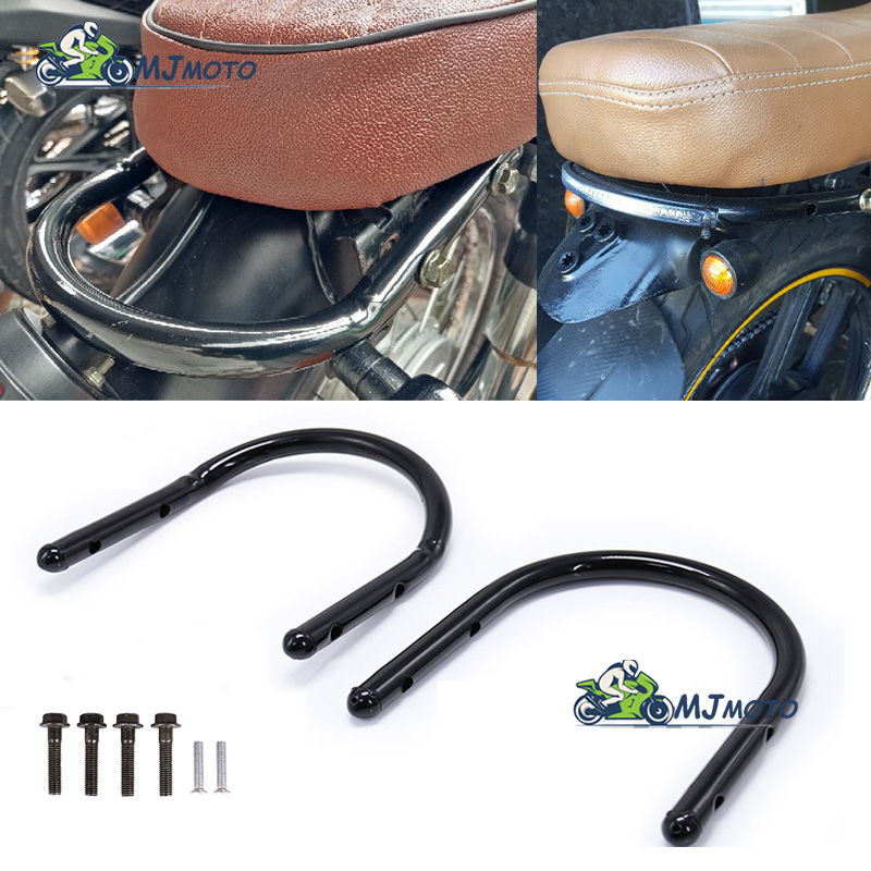 【MJMOTO】Motorcycle Passenger Seat Grab Rail Bar Support Bracket Armrest ...